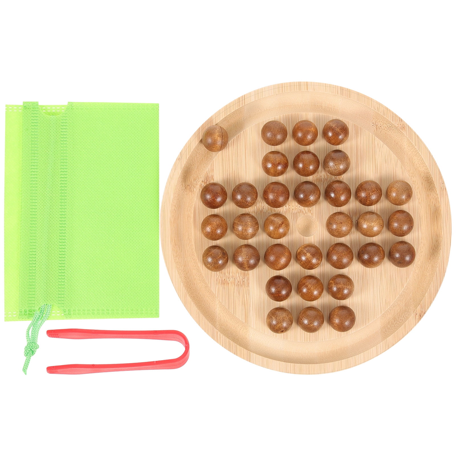 Gong Marble Game Classic Peg Chess Portable Board Game Puzzle Chess for ...