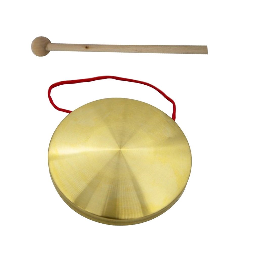 Gong Musical Instruments with Mallet Child Percussion Wood Copper ...