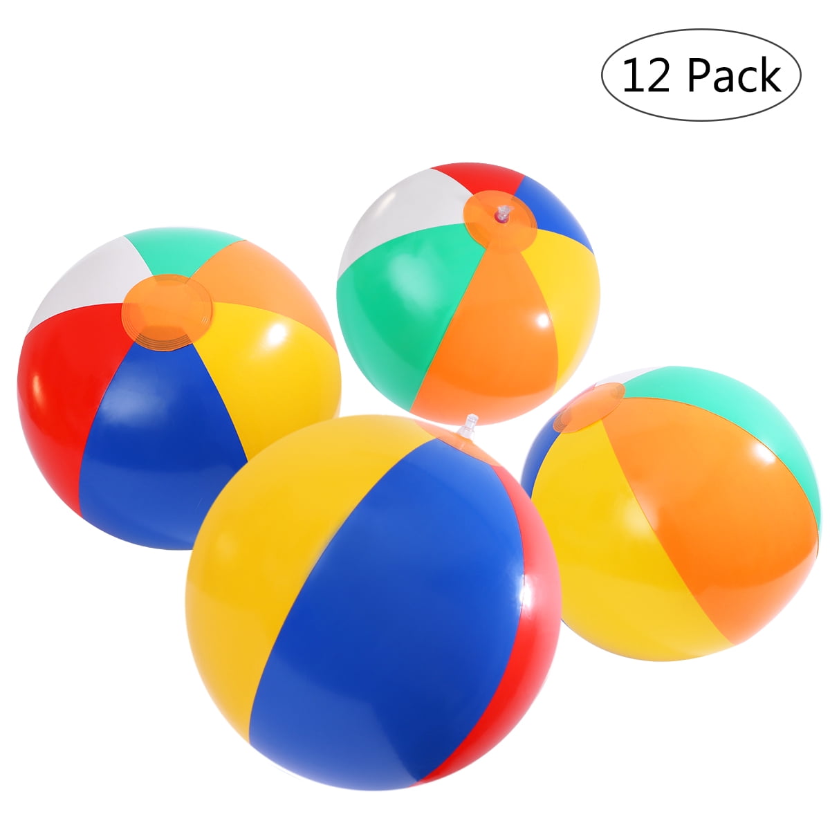 Gong NUOLUX 12 Pcs Inflatable Beach Balls For Swimming Pools Party ...