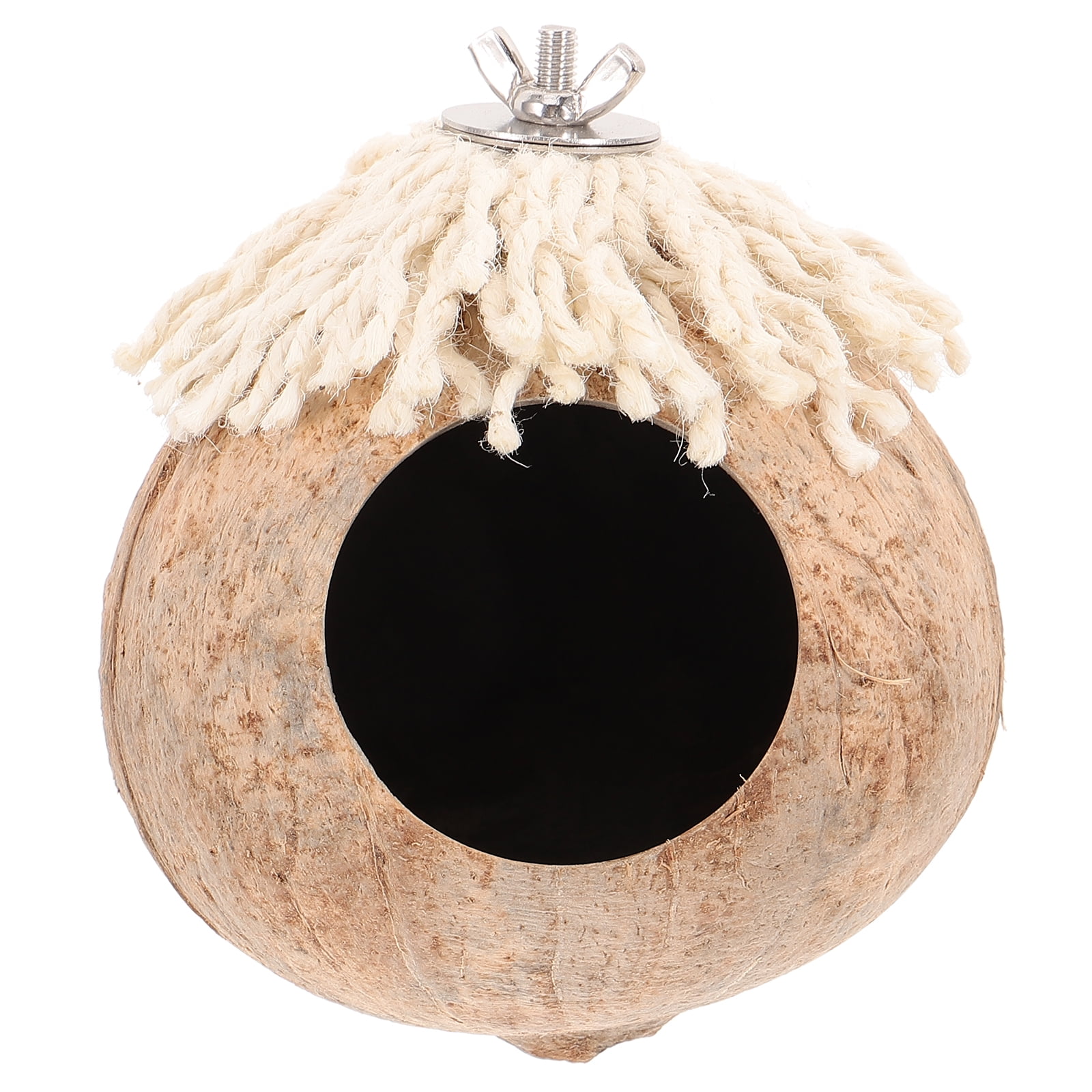 Gong Natural Coconuts-shell Birds Breeding Nest Coconuts-shell Hideaway ...