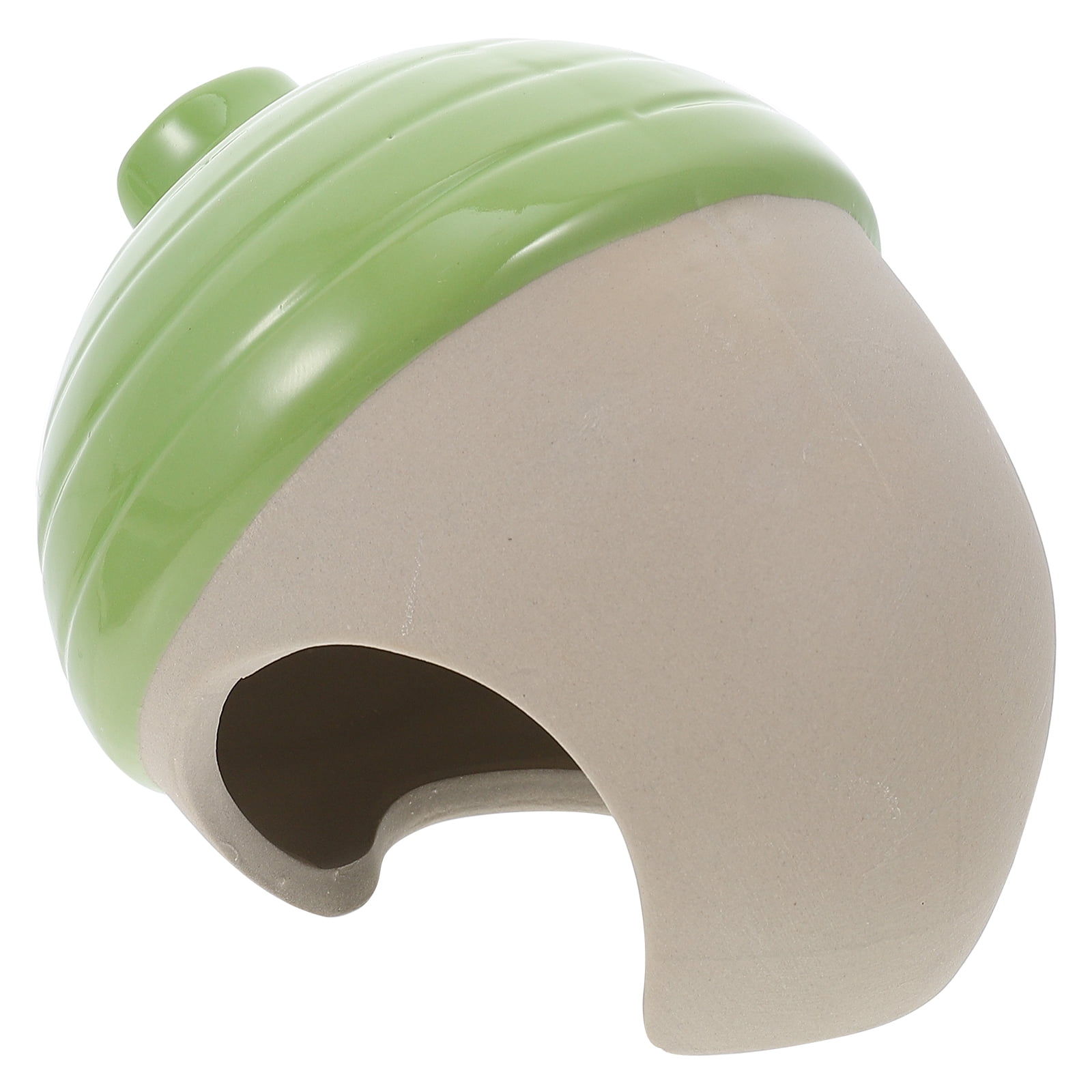 Gong Pet Hideout Hut Ceramic Hamster House Small Animals Summer Nest ...