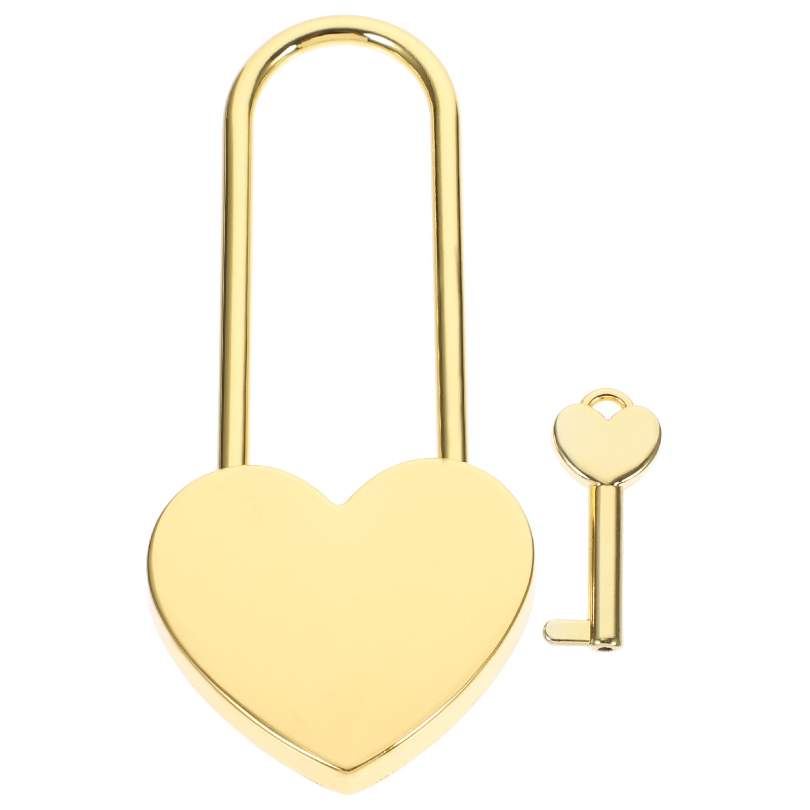 Gong Small Heart Padlock with Key Couples Wishing Lock Jewelry Box ...