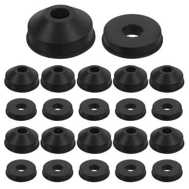 Uxcell M10 25x10x3.6mm Carbon Steel Nitrile Rubber Bonded Sealing ...