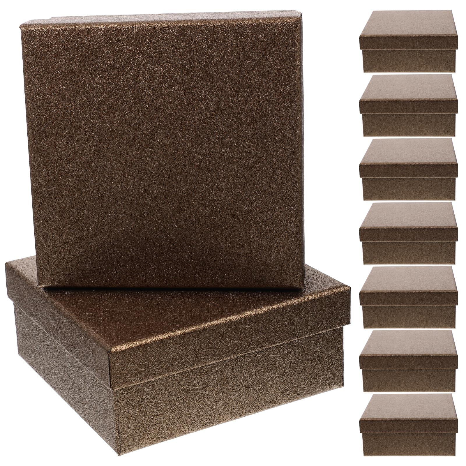 Gongc 10pcs Black Square Gift Boxes with Lids - DIY Cardboard Craft ...