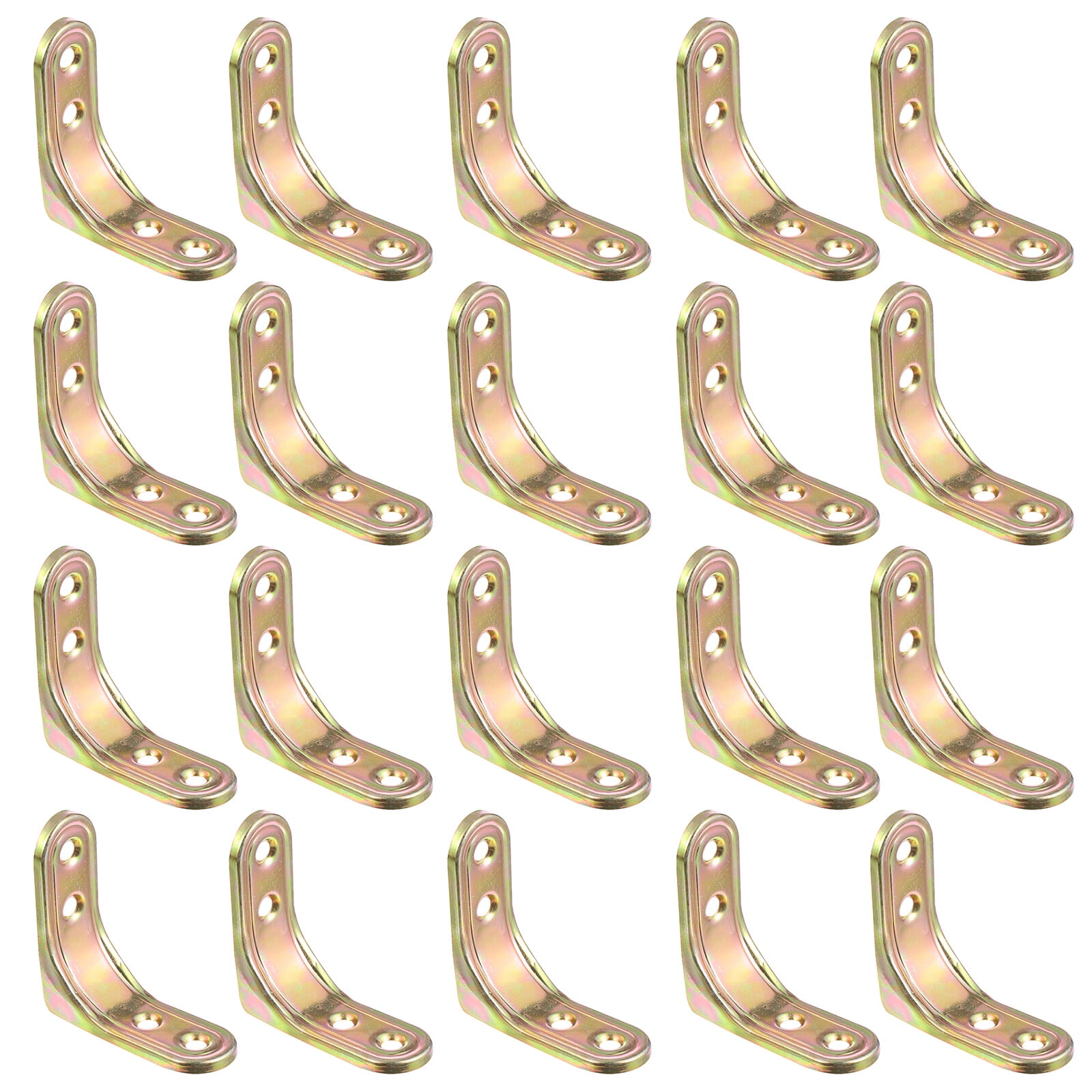 Gongc 20 Pcs Corner Brace L Bracket Heavy Duty Right Angle Brackets ...
