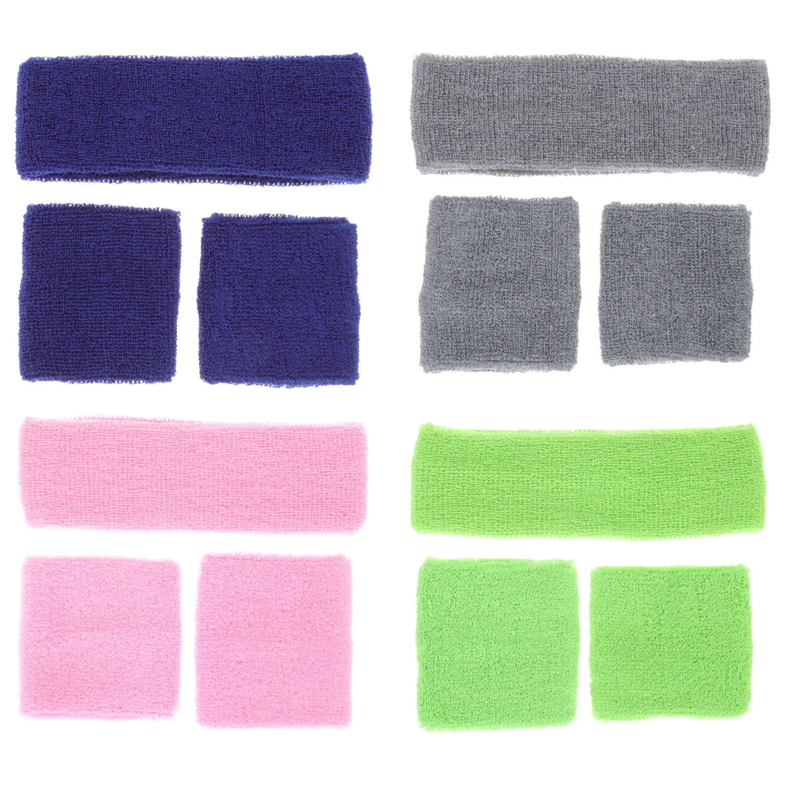 Gongc 4 Sets of Children Sports Sweatbands Elastic Sweat Headband Kids ...