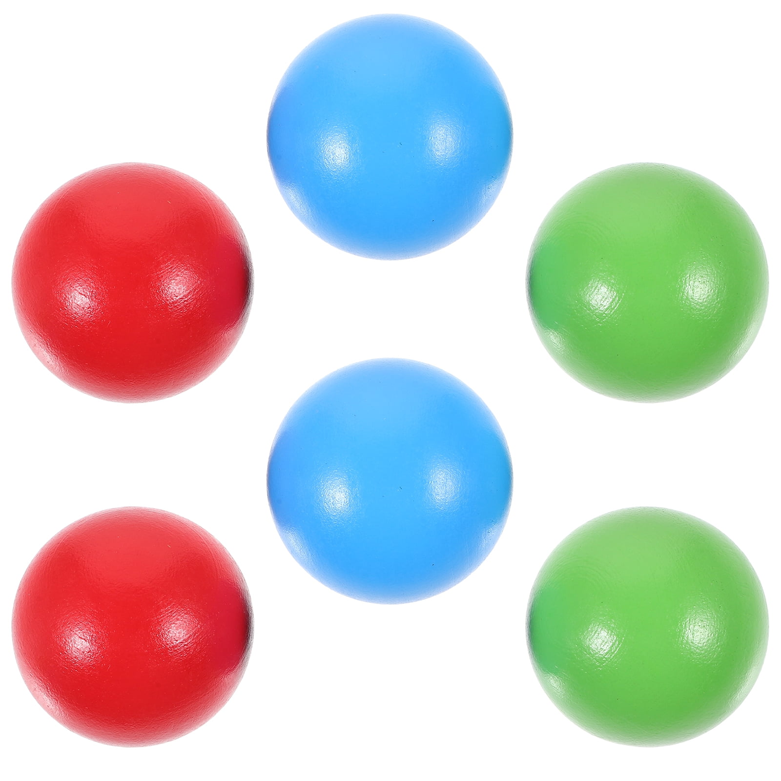 Gongc 6Pcs Wooden Bocce Balls Children Rolling Bocce Balls Recreational ...