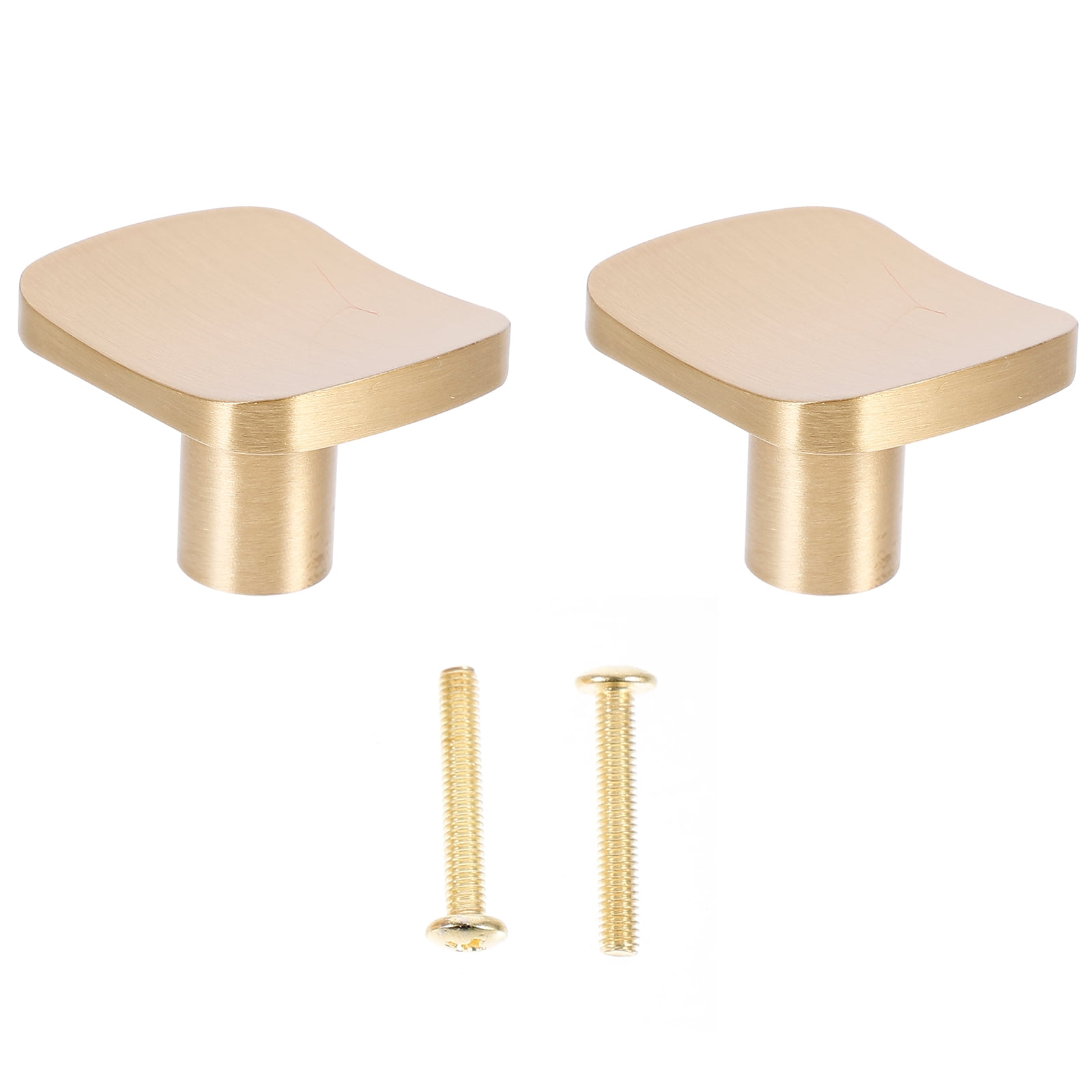 Gongc Brass Drawer Knobs Handles: 2pcs Simple Cabinet Pulls - Walmart.com