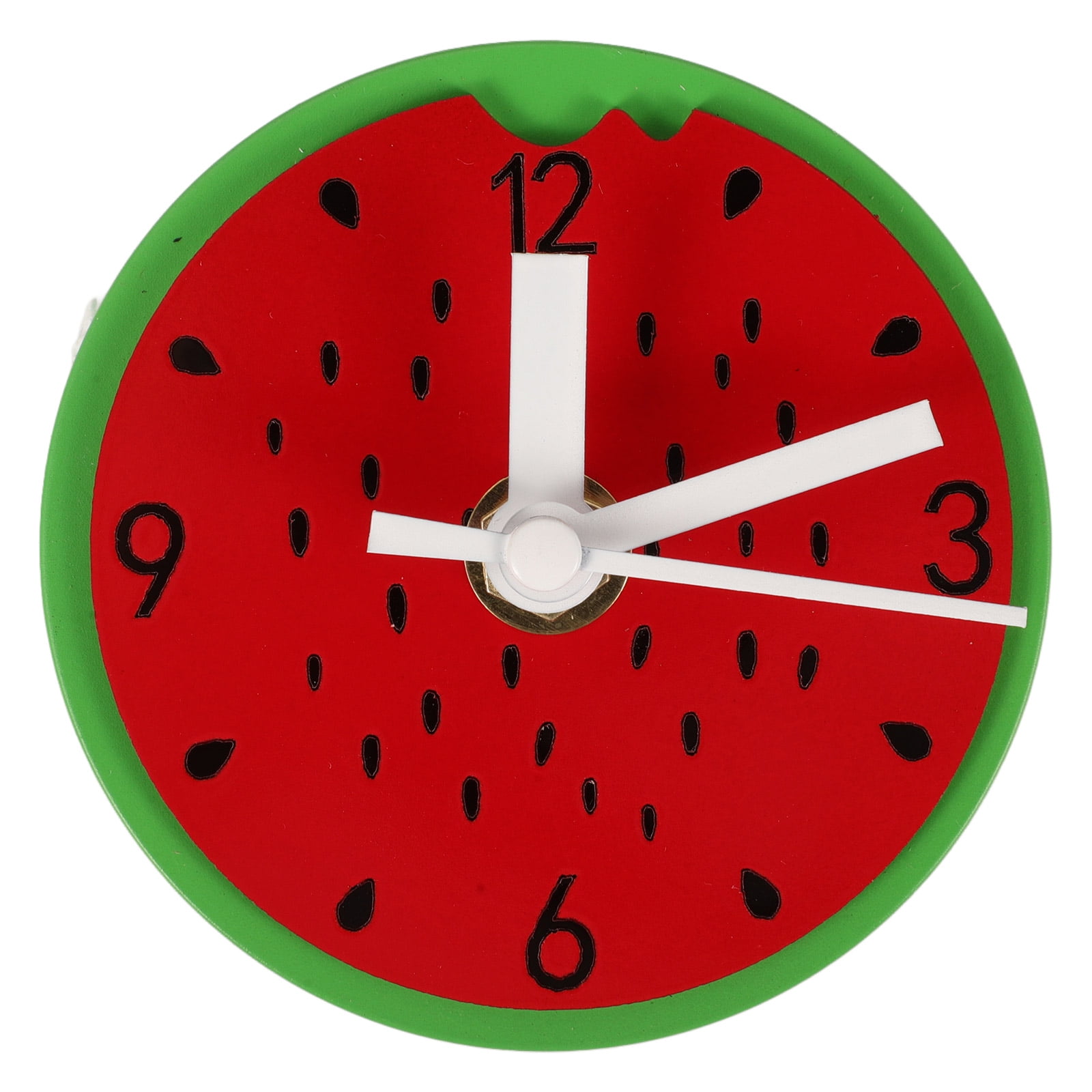 Gongc Fridge Magnetic Clock Round Cartoon Fruit Clock Watermelon ...