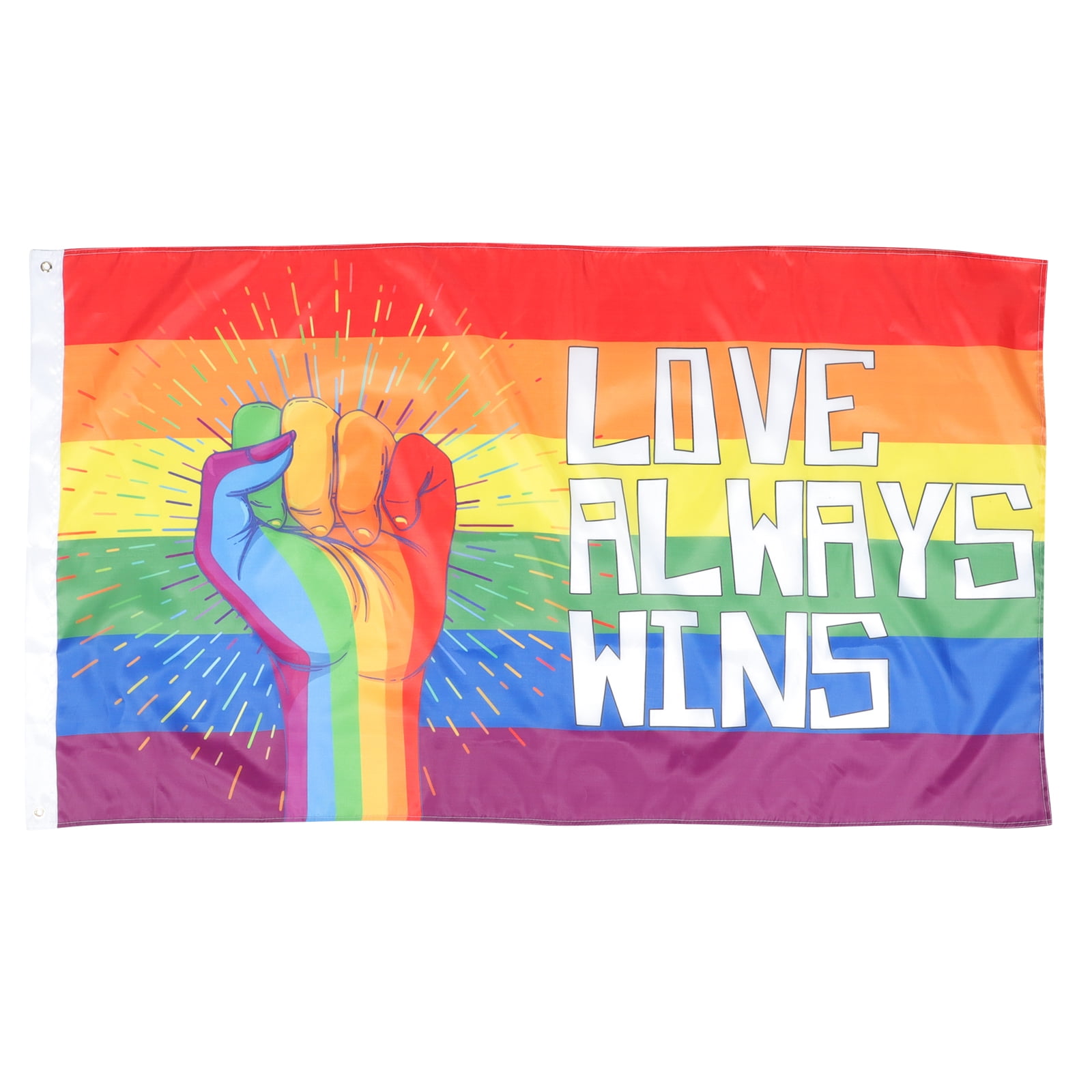 Gongc Pride Day Garden Flag Love Always Wins Large Pansexual Flag ...