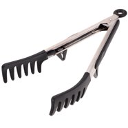 Bundlepro Kitchen Fine Tweezers Tongs, 12'' Square Head Stainless Steel ...