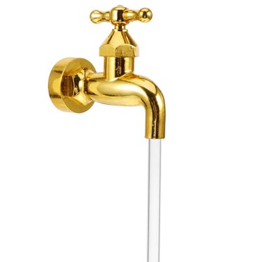 2-in-1 Outdoor Garden Water Fountain and Faucet No-Punch Bathroom Wash ...