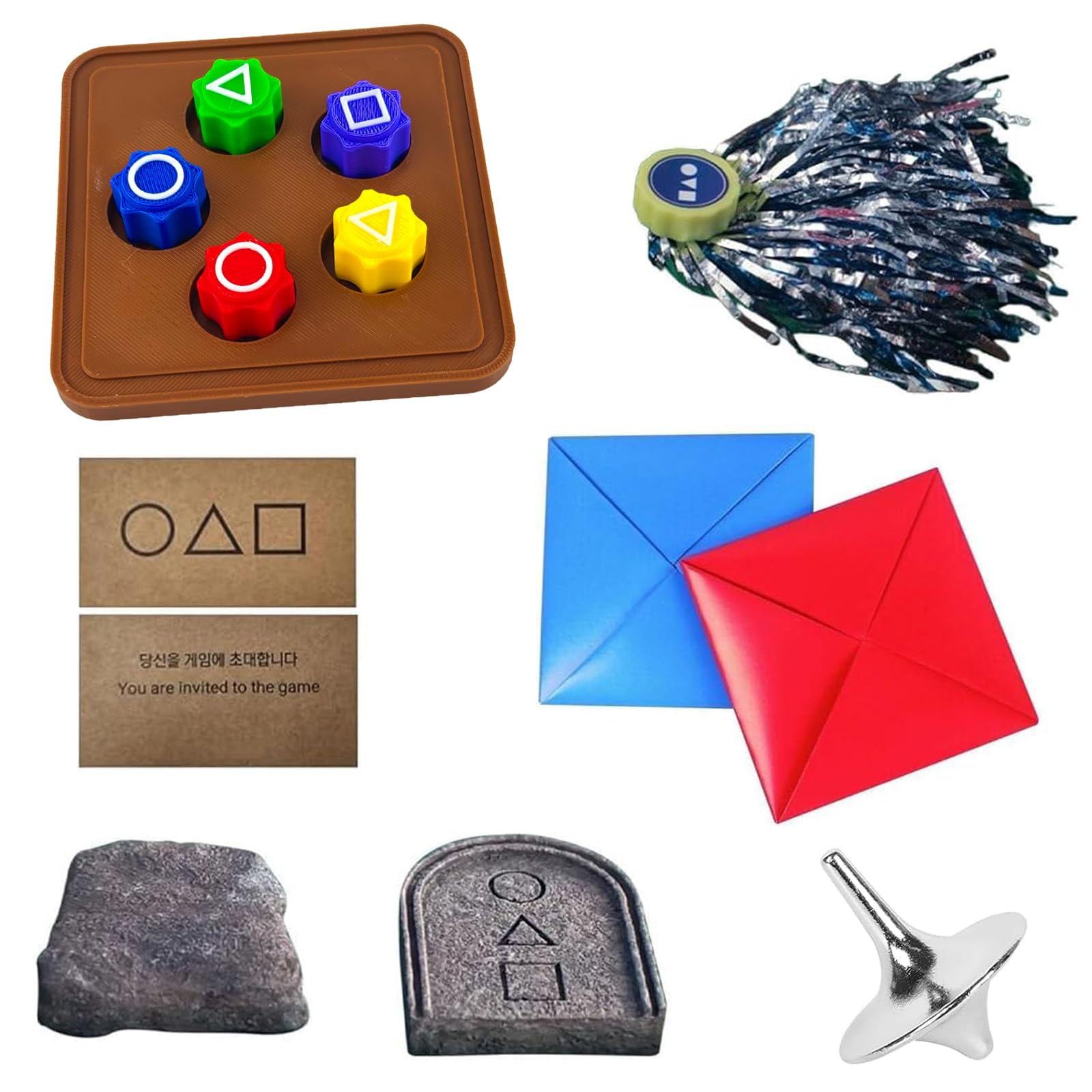 Gonggi Game Set，2025New Korean TSF6 Folk Game Set, Stone Catching Game Double-Sided Korean ...