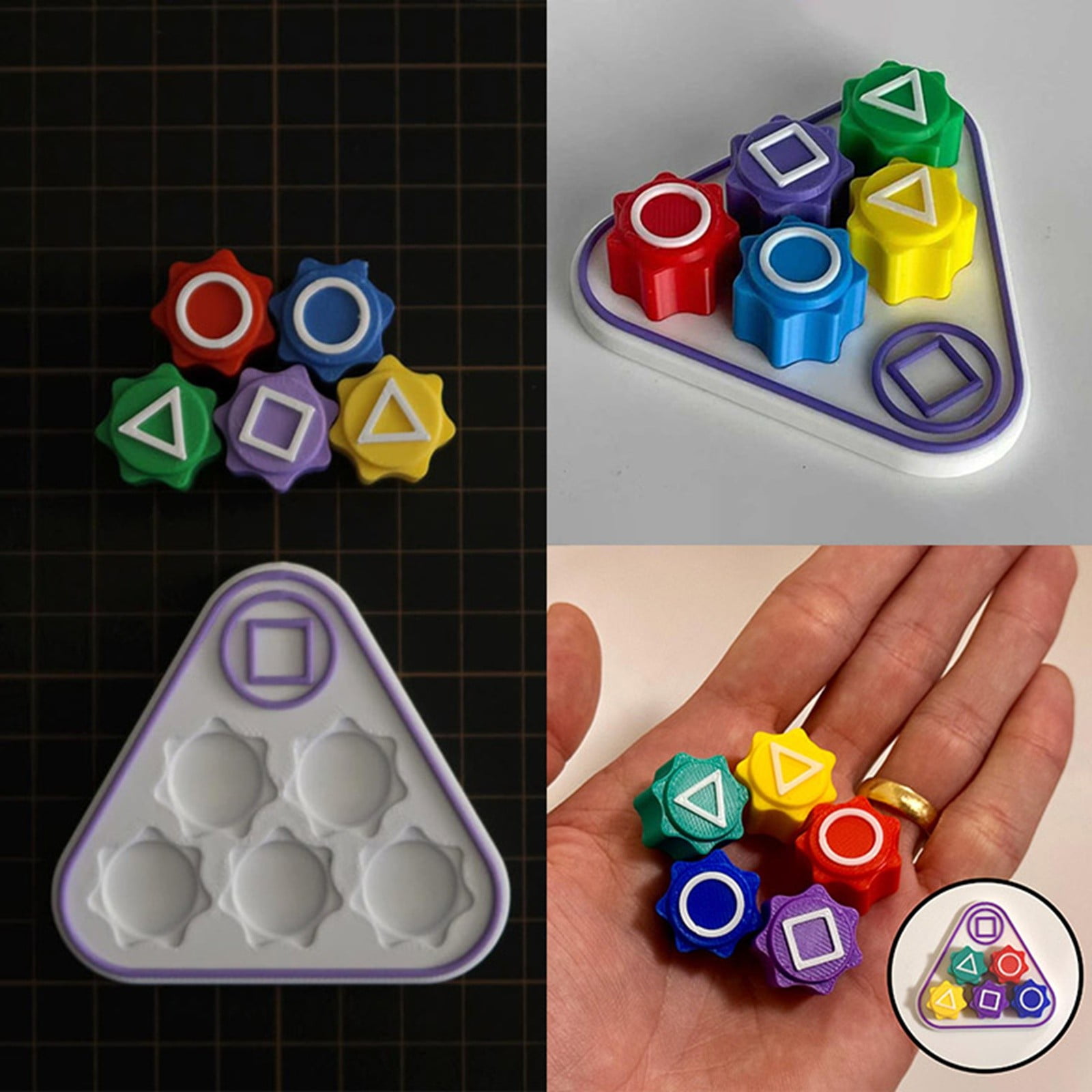 Gonggi Game,Three Toys Reproduce The Competition Scene In The Play ...