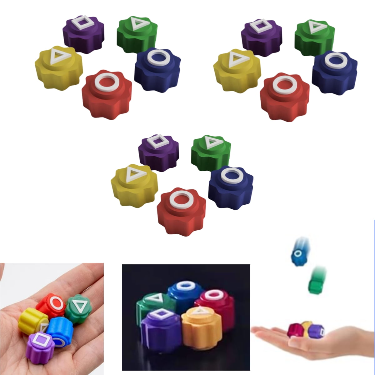 Gonggi Korean Game Stone Catching Toy, Gonggi 5pc Set Squid Gong Gi ...