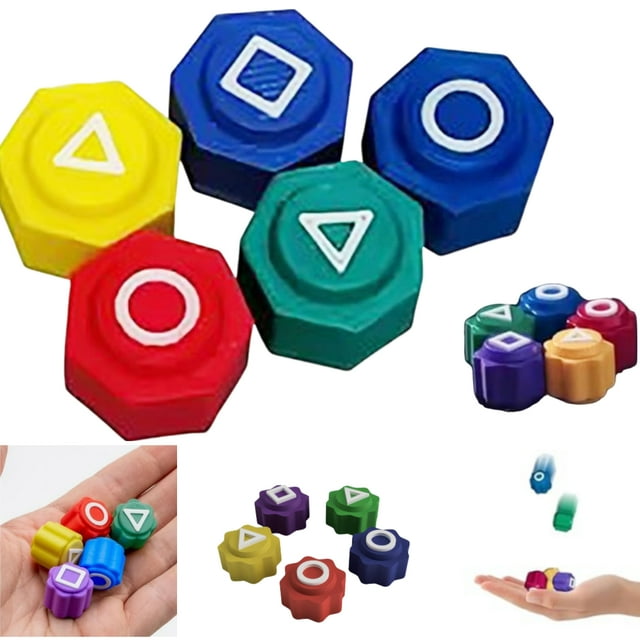 Gonggi Korean Game Stone Catching Toy, Gonggi 5pc Set Squid Gong Gi ...