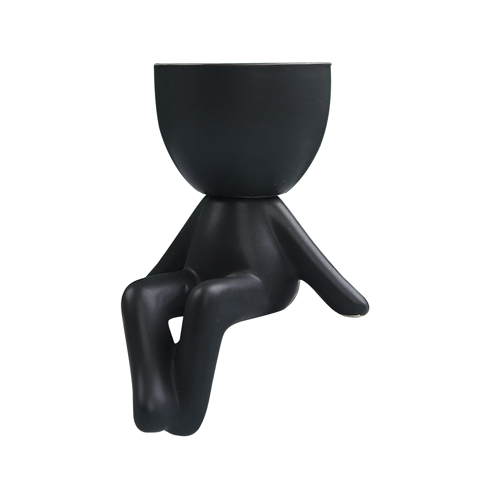 Gongjisey Seed Disseminators Mini Bonsai Head Grass Hair Ceramic Plant ...