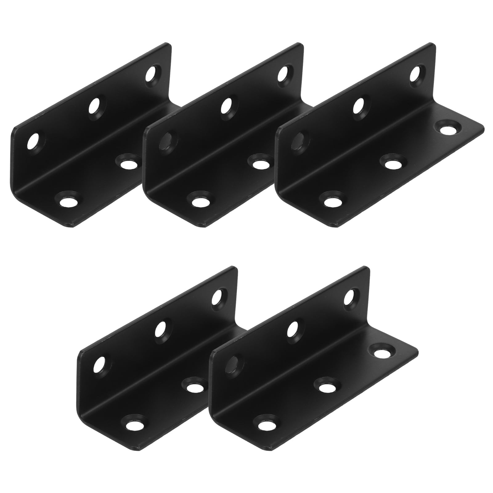 Gongmu 5 Pcs Stainless Steel Corner Bracket Angle Brackets Exterior Black - Walmart.com