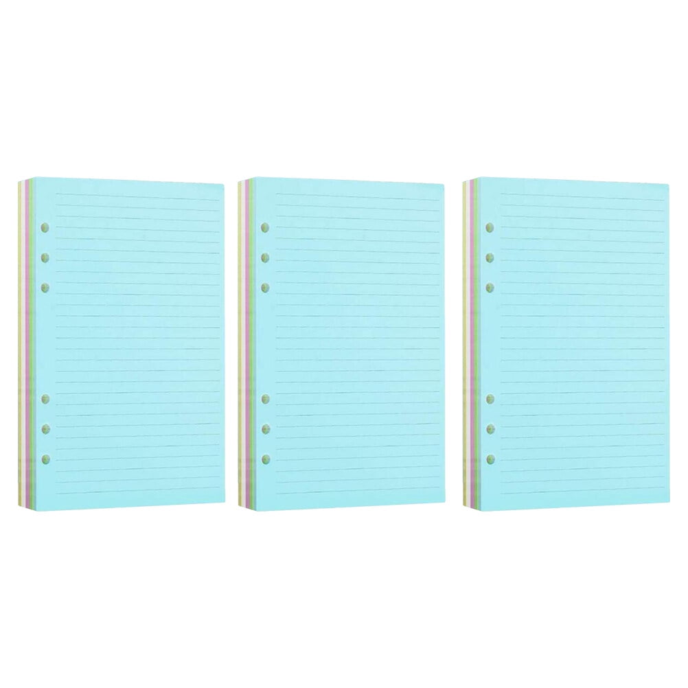 Gongxipen 1 Set 3pcs Six-hole Loose Leaf Paper A5 Notebook Replacement ...