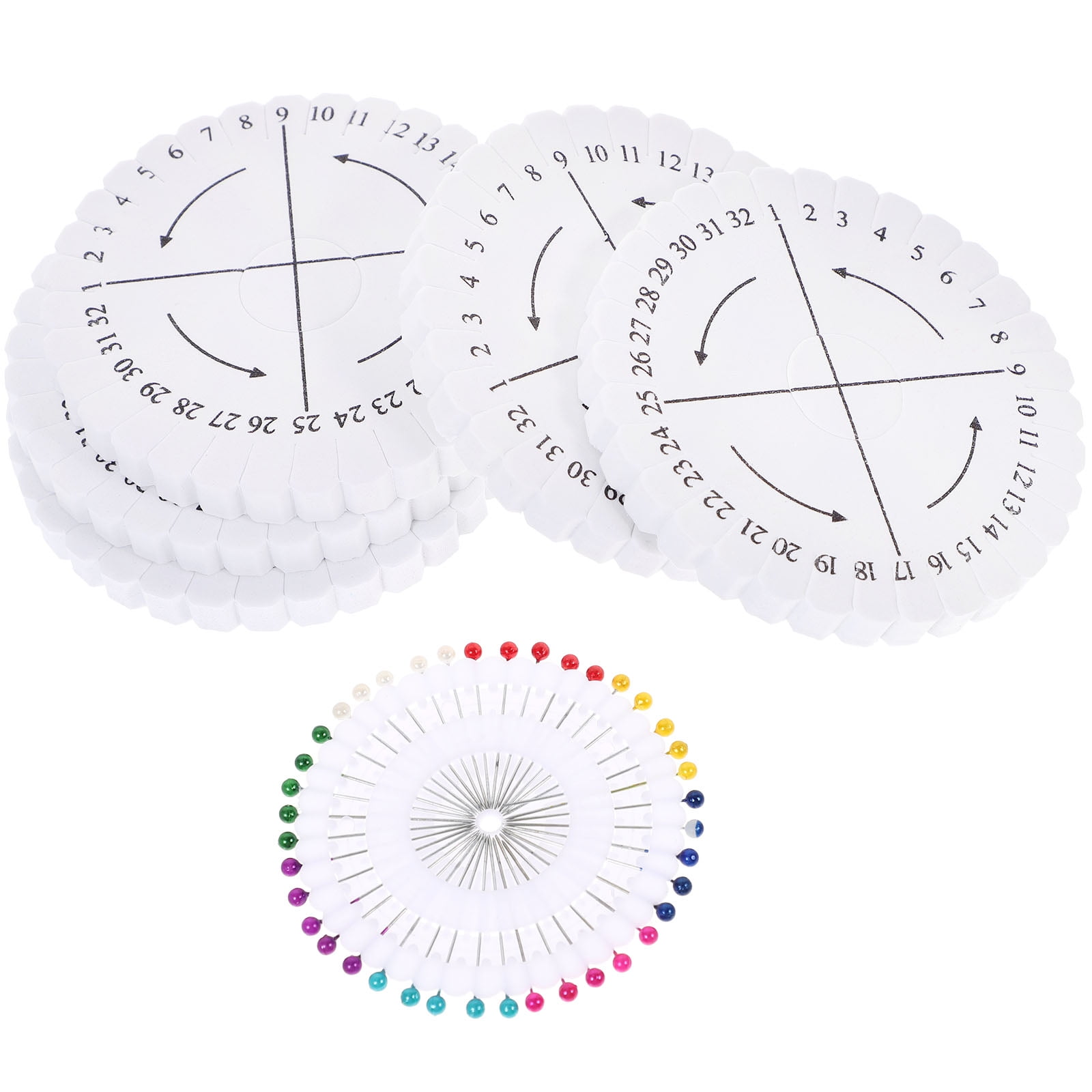 Gongxipen 1 Set Round Kumihimo Disk Bracelet Weave Knitting Plate with ...