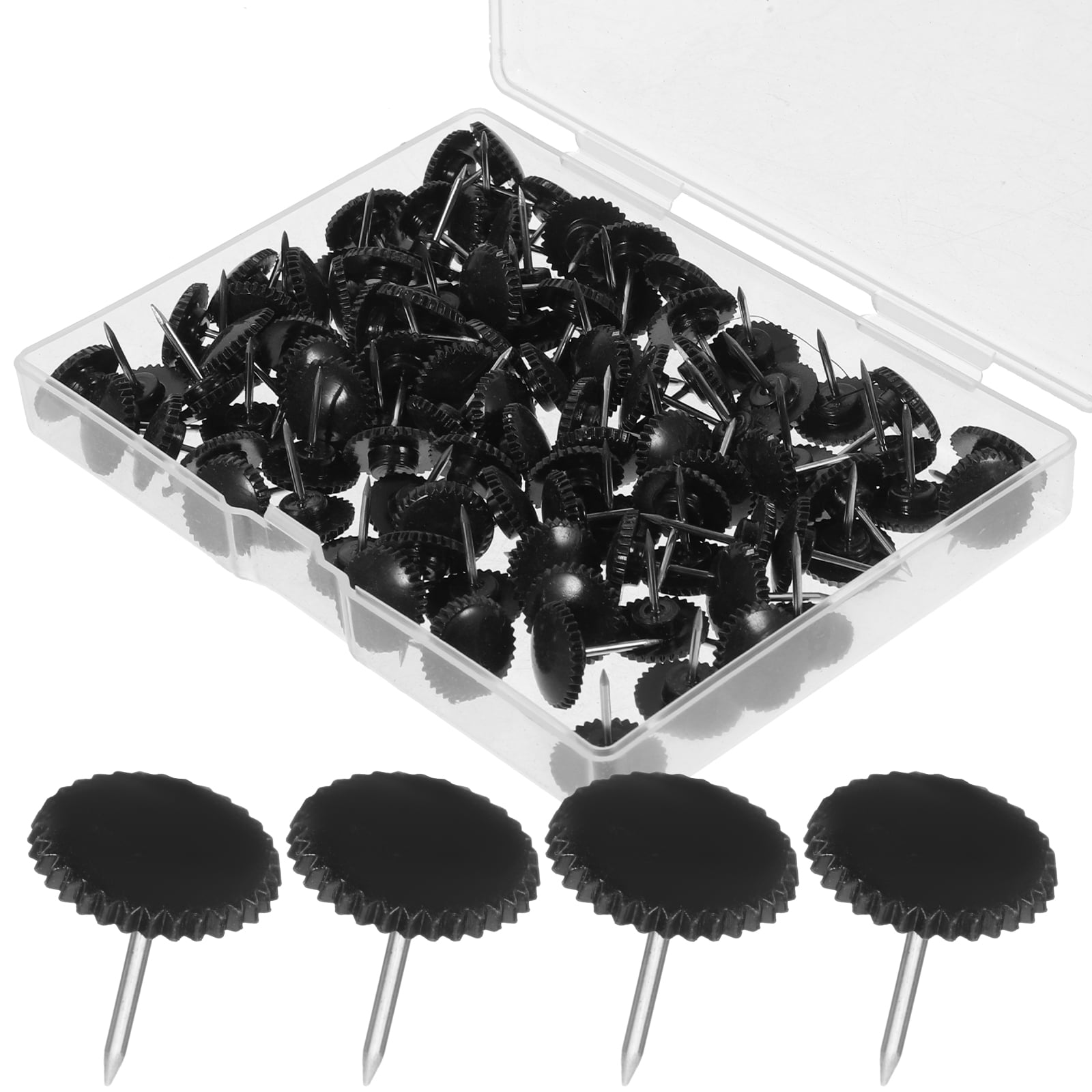 Gongxipen 100Pcs Plastic Whiteboard Tacks Plastic Pushpins Thumb Tacks ...