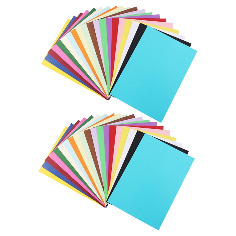 Gongxipen 100pcs A4 Colorful Paper Thicken DIY Paper Double Sided ...
