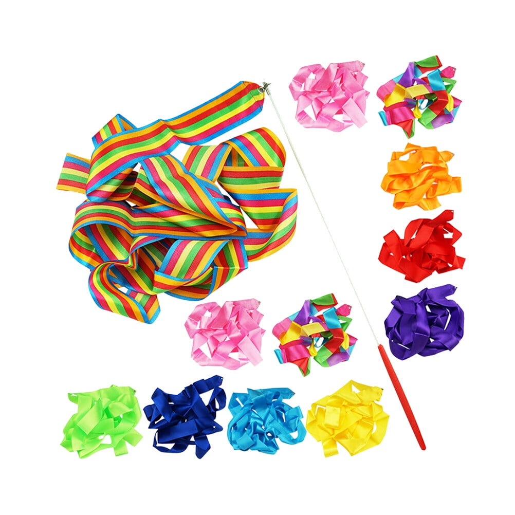 WRITWAA Rhythmic Ribbon Silk Cloth Assorted Color For Music Program ...