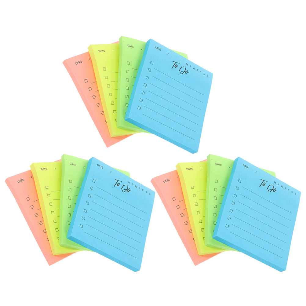 Gongxipen 12Pcs Adhesive Notepads Student Memo Pad Adhesive Memo Note ...