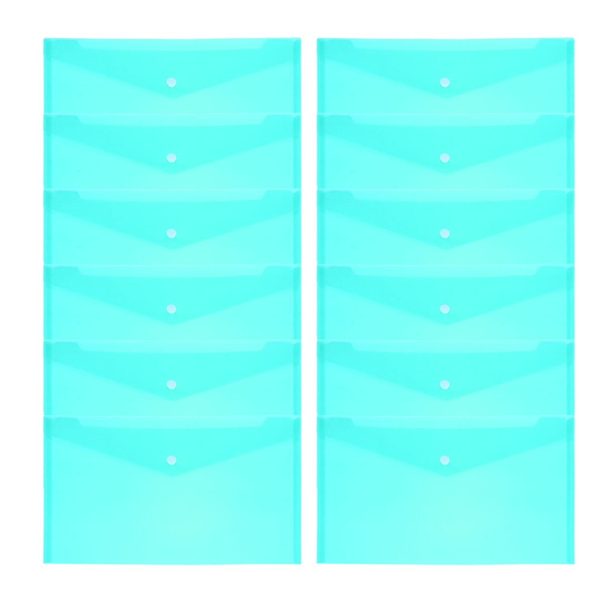 Gongxipen 12pcs A4 Plastic Button Document Bag File Pockets File ...