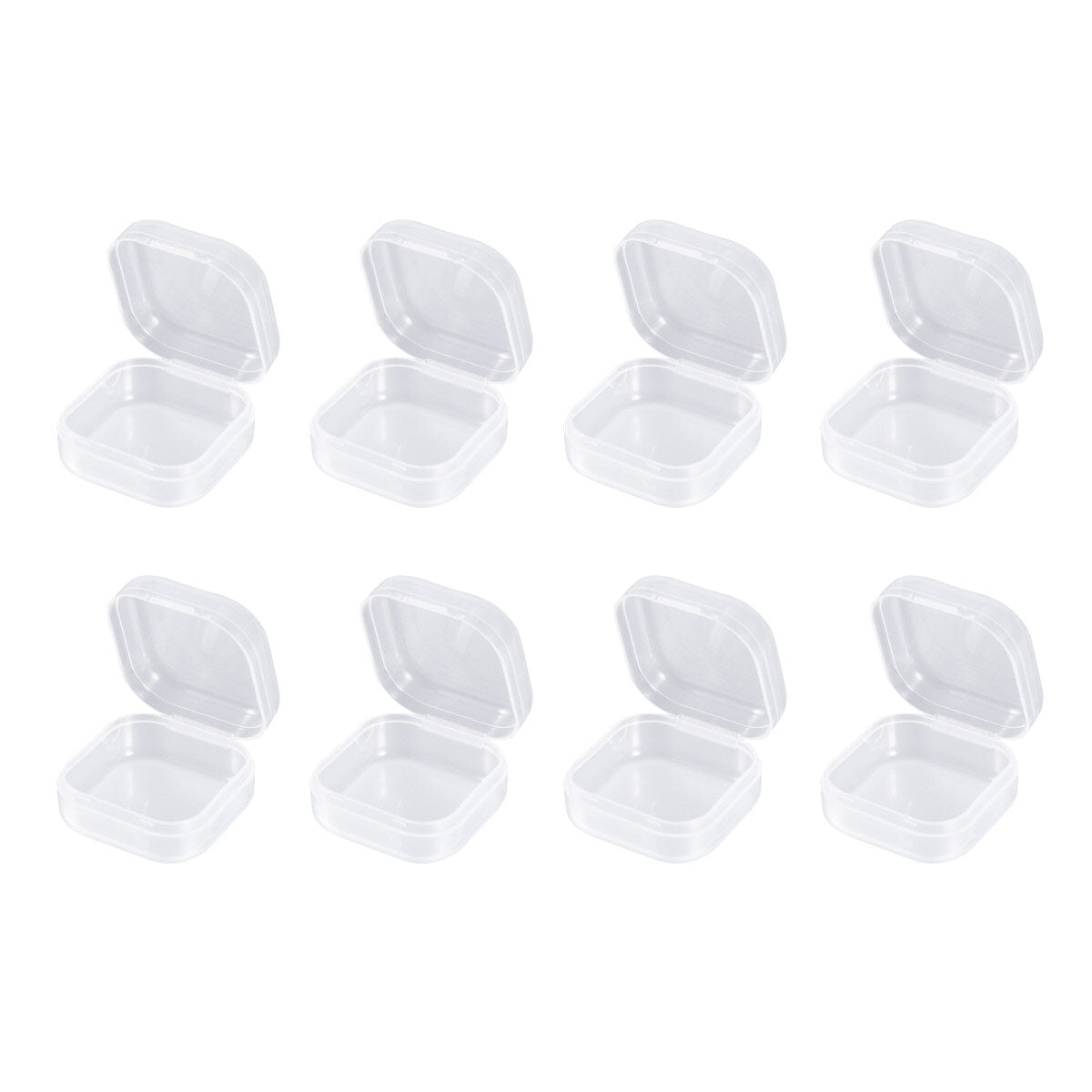 Gongxipen 24pcs Clear Rectangular Plastic Storage Boxs Square ...