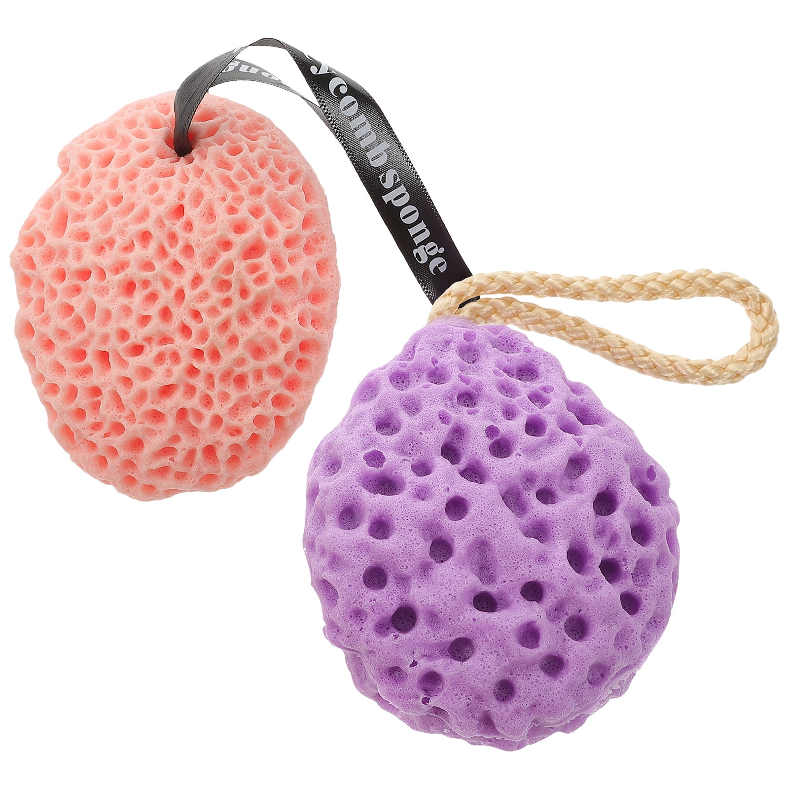 Gongxipen 2Pcs Greek Sponge Bath Ball Seaweed Sponge Honeycomb Bath ...