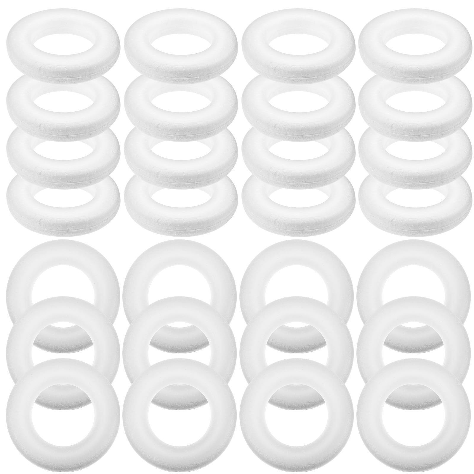 Gongxipen 30 Pcs Foam Wreath , Round Foam Circles for Crafts, Christmas ...