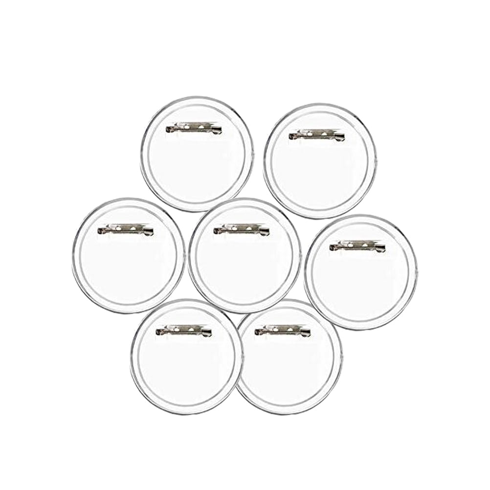 Gongxipen 30pcs Acrylic Design Button Clear Button Badges Kit with Pin ...