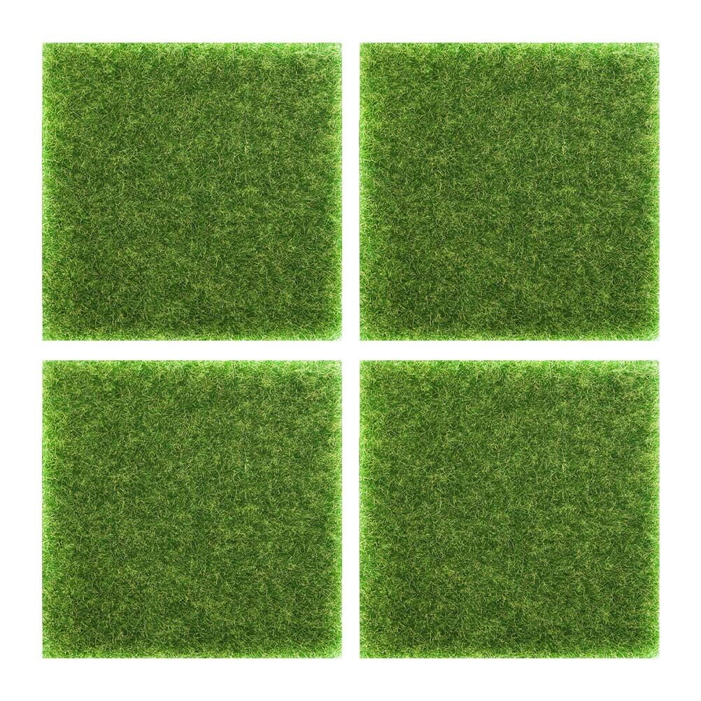 Gongxipen 4Pcs Artificial Grass Mat Fake Turf Landscaping Decorative ...