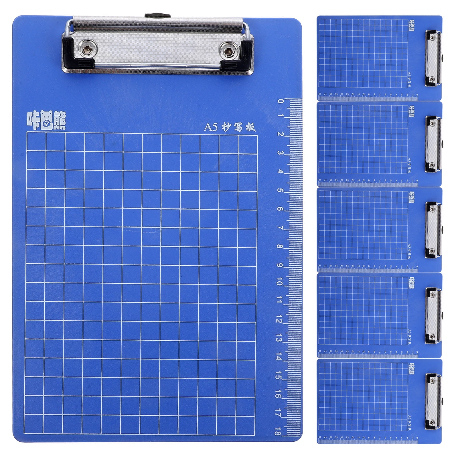 Gongxipen 6Pcs A5 Plastic Color Transparent Plate Clipboard Writing ...