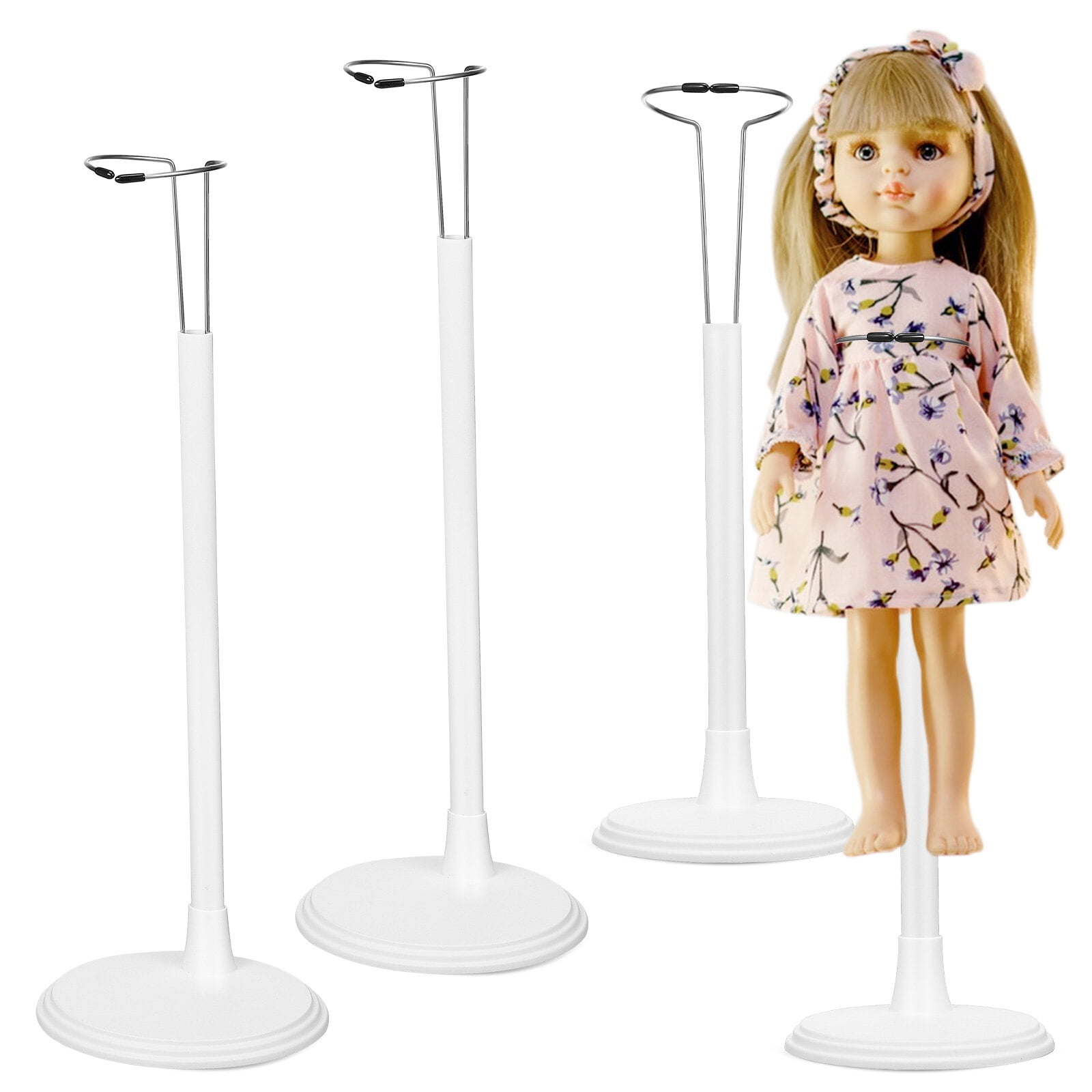 Gongxipen Adjustable Doll Display Stands (4pcs) for 11-18in Dolls ...