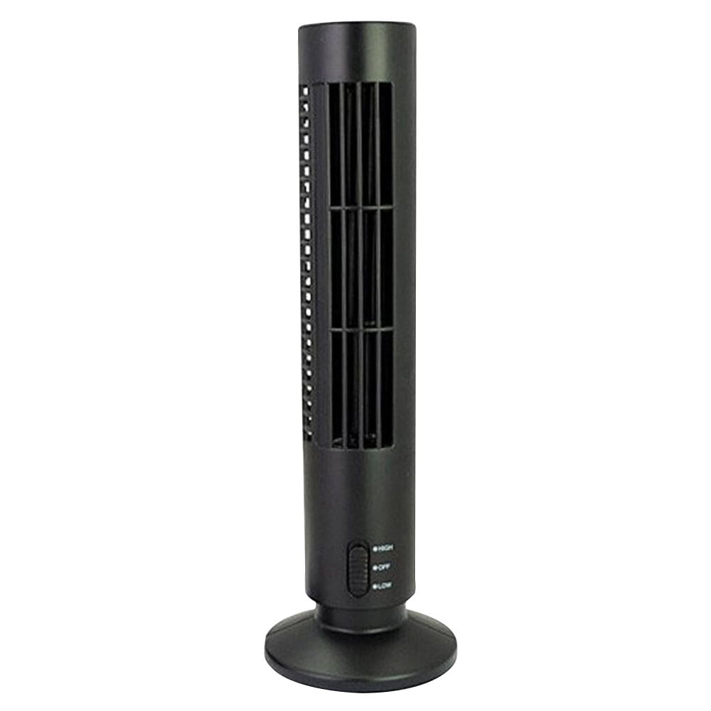 Gongxipen USB Powered Tower Shape Fan Mini Size Leafless Handheld Fan ...