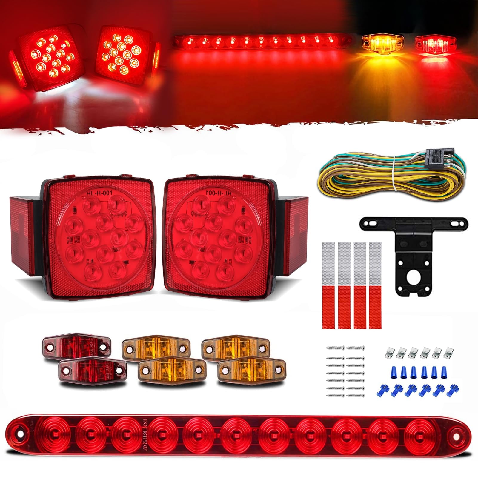 Gonice Complete LED Trailer SSF20 Light Kit, Super Submersible Boat ...