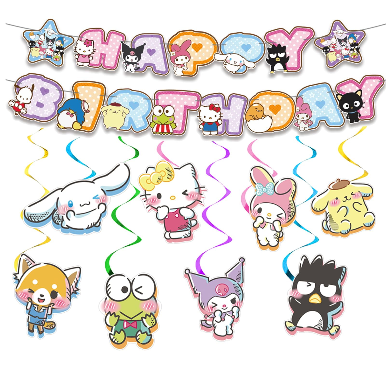 Gonii Anime Themed Party MMF7 Decorations，Birthday Party Supplies ...