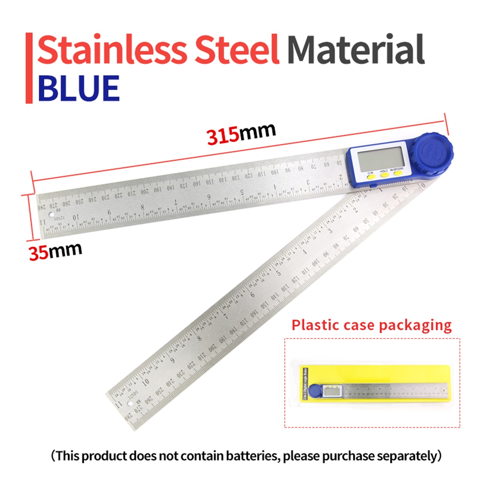 Goniometer Electronic Protractor Digital Gauge Angle Measurement Tool ...