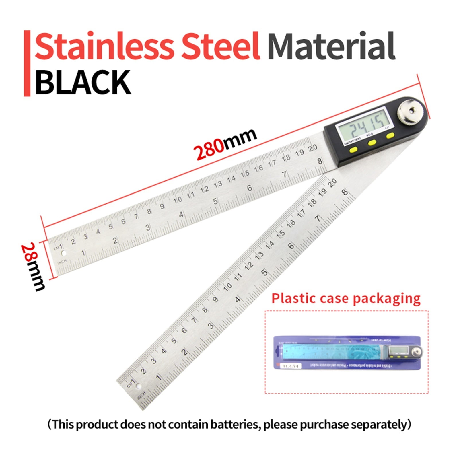 Goniometer Electronic Protractor Digital Gauge Angle Measurement Tool ...