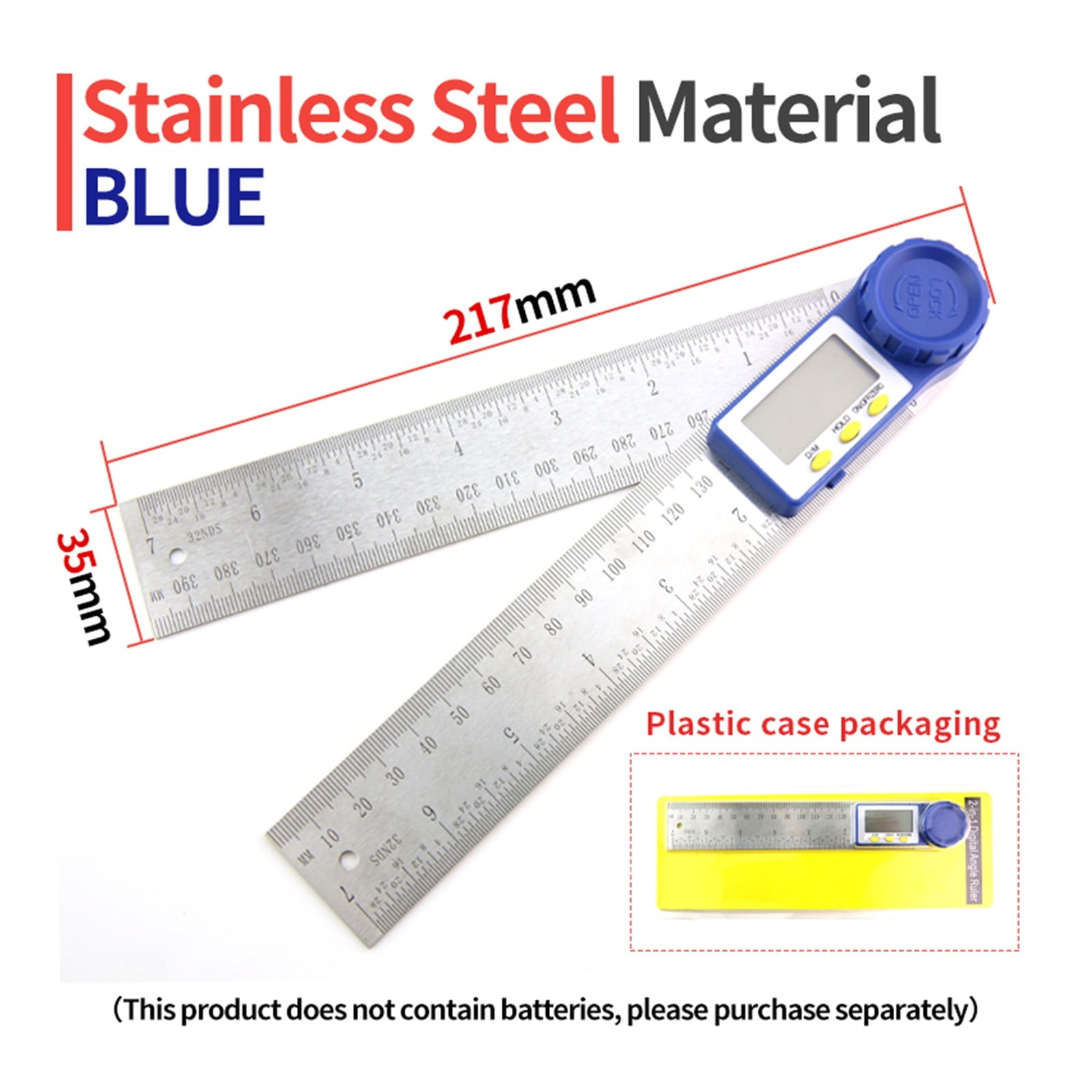 Goniometer Electronic Protractor Digital Gauge Angle Measurement Tool ...