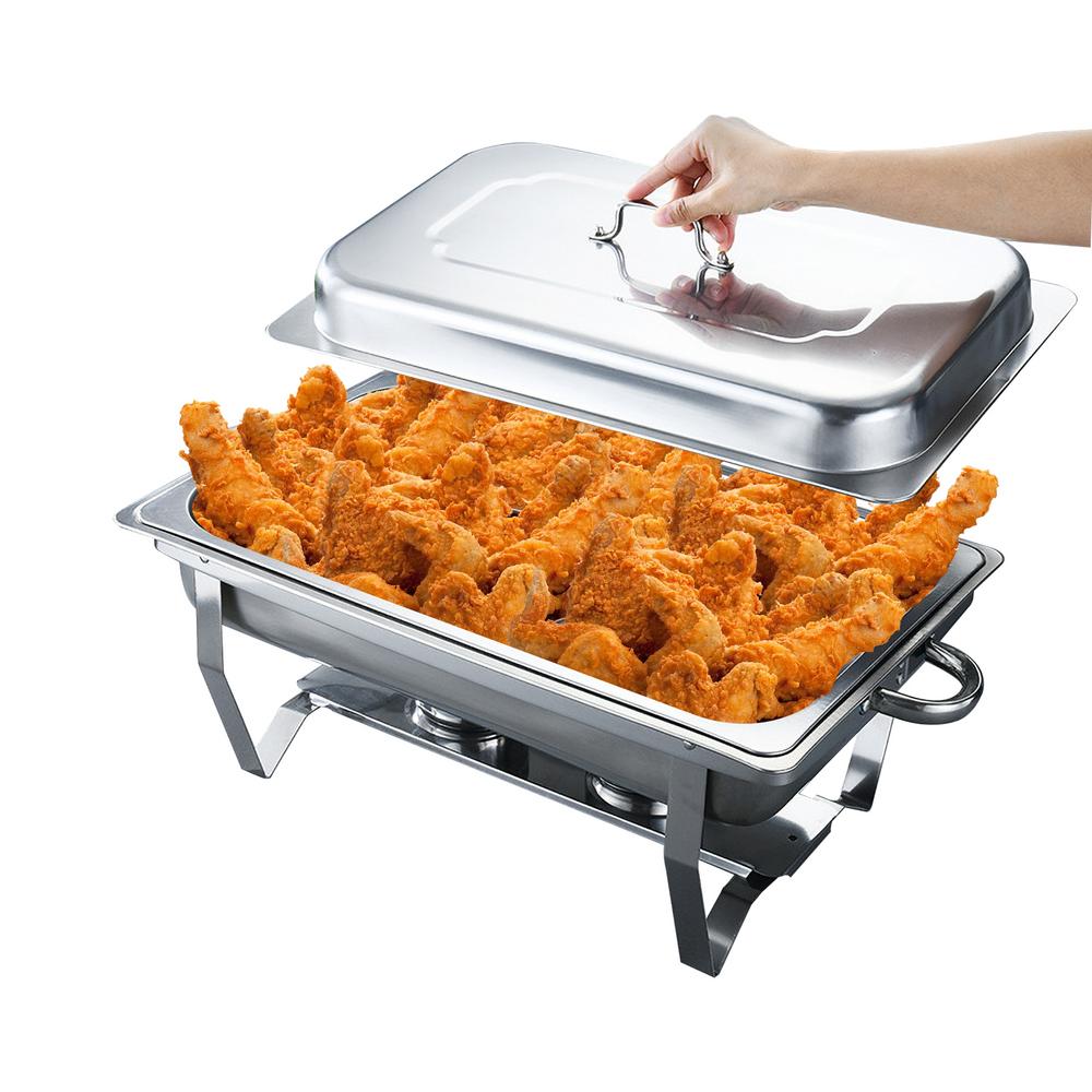 Gonipol Chafing Dishes for Buffet Catering Rectangular Stainless Buffet ...