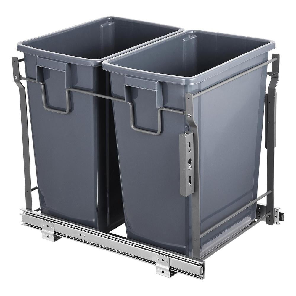 Gonipol Cupboard Cabinet Trash Can Under Counter Pull-Out Waste Bin ...