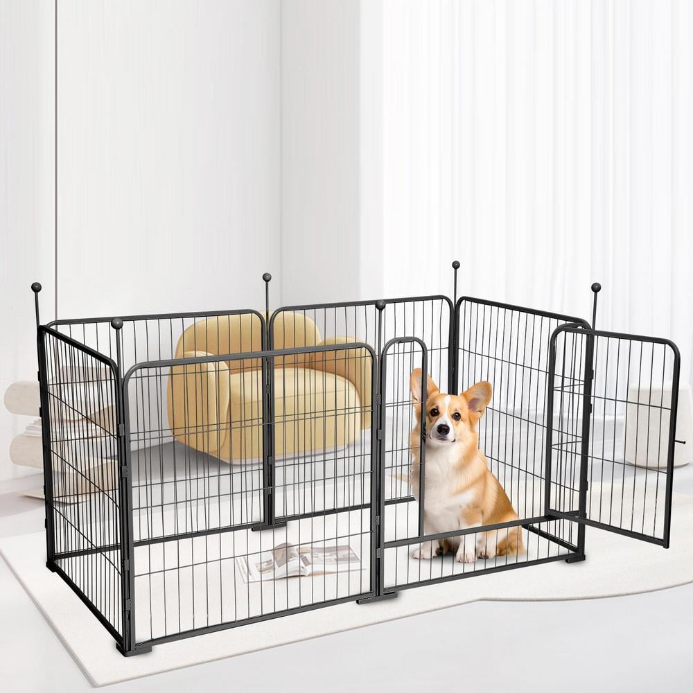 Gonipol Dog Playground Fence 6-Piece Pack Dog Exercise Fence 31.5x31.5 ...