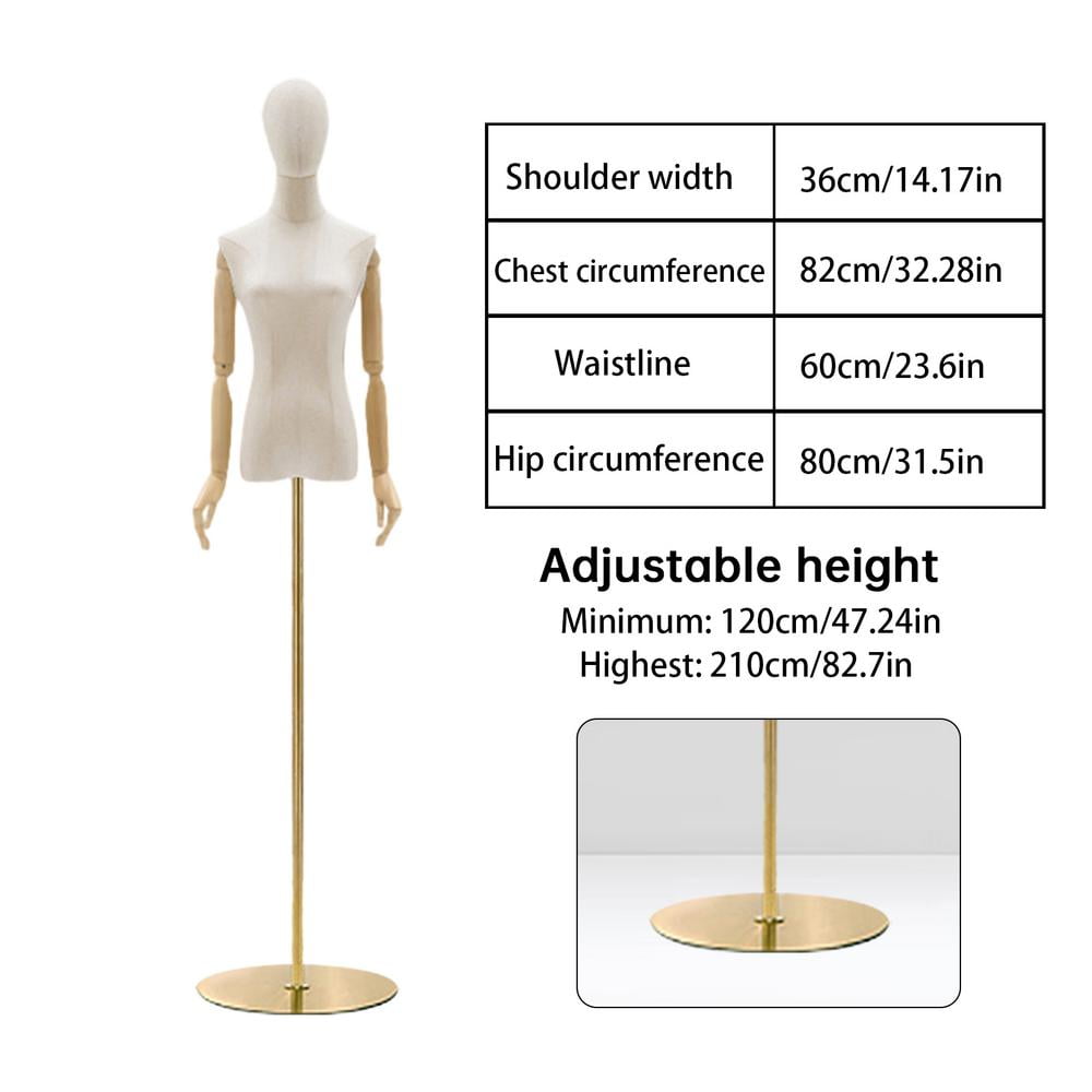 Gonipol Dress Form Mannequin Detachable Dress Form Mannequin Height ...