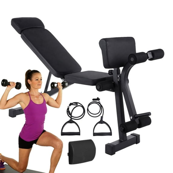 Gonipol Folding Weight Bench Foldable Steel Weight Bench with Soft Foam ...