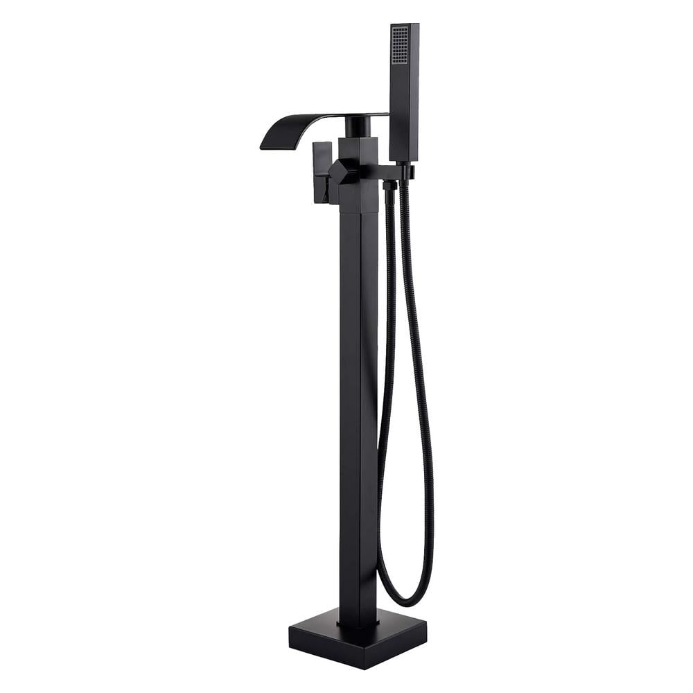 Gonipol Free Standing Tub Faucet Simple Bathtub Faucet with Hand Shower ...