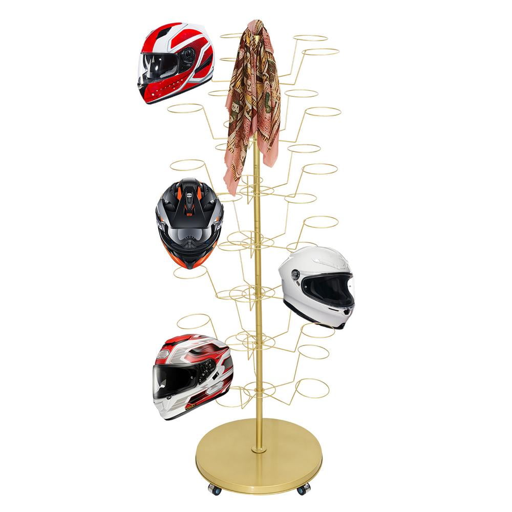 Gonipol Standing Hat Rack Tree 7-Tier Gold Freestanding Hats Rack Stand ...