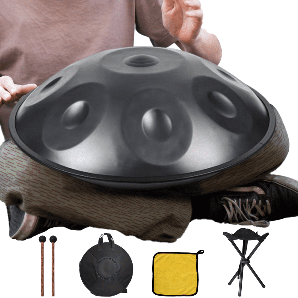 Gonipol Handpan Drum 22 Inches D Minor, 12 Notes Hand Drum Instrument ...